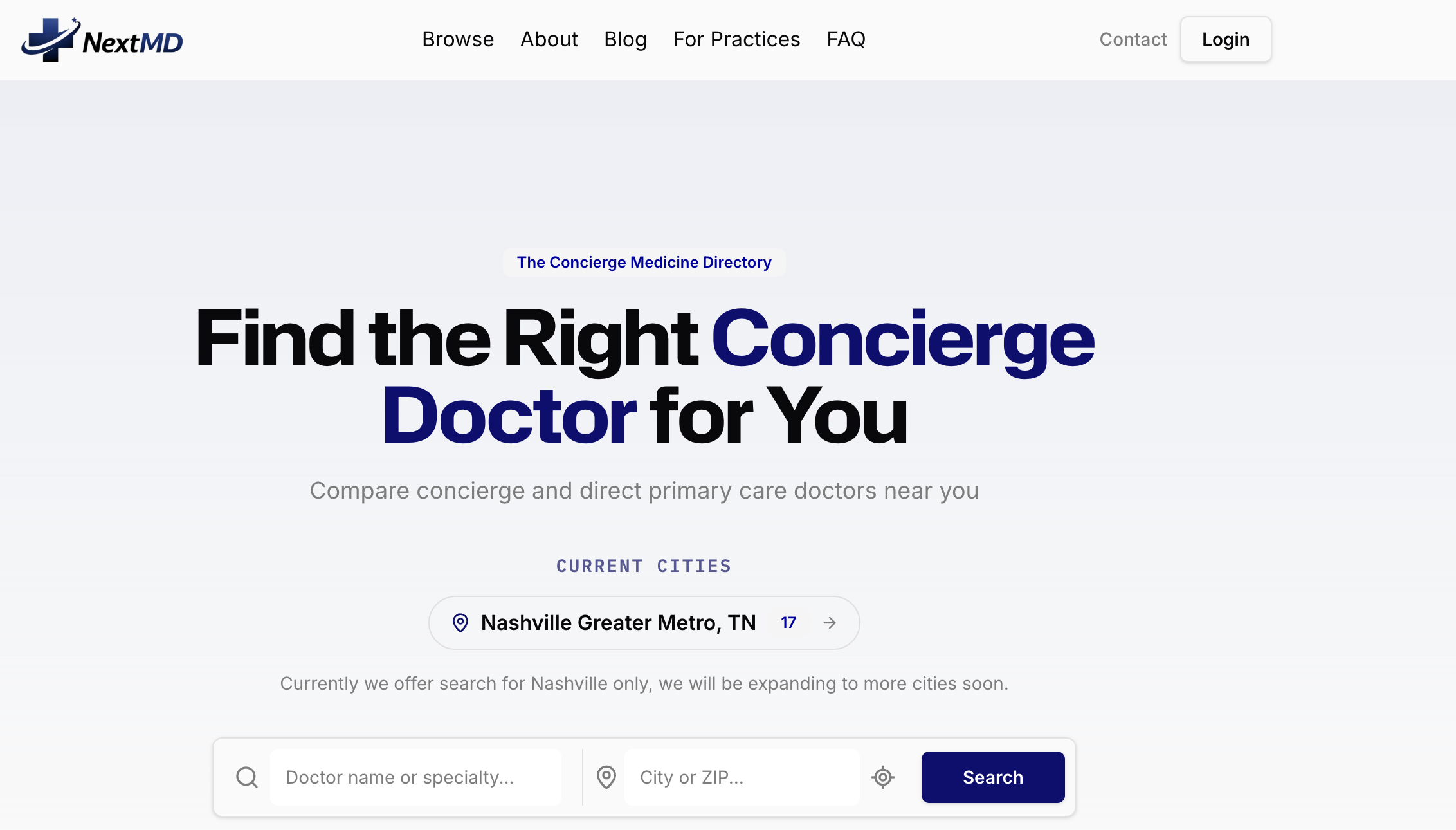 NextMD — Find Concierge & DPC Doctors Near You